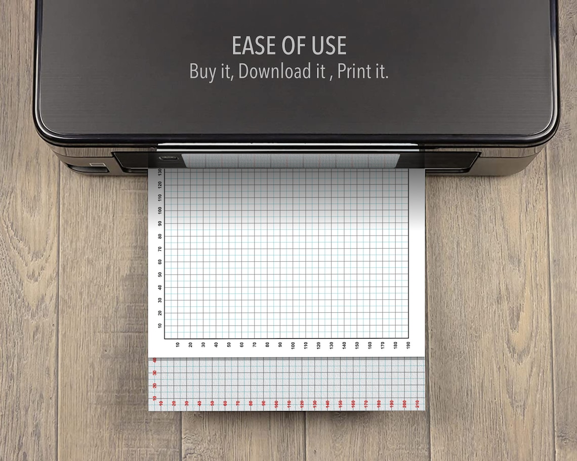 Printable Graph Paper PDF for Technical Drawing | Metric Grid A4 A3 US ...