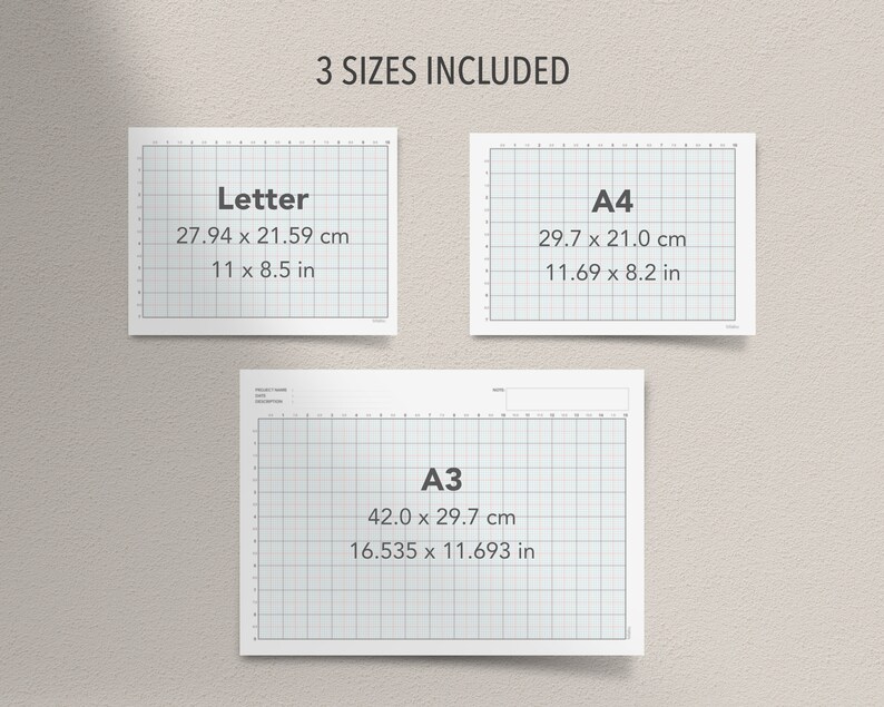 Printable Inch Graph Paper PDF for School, Math, Technical Drawing ...