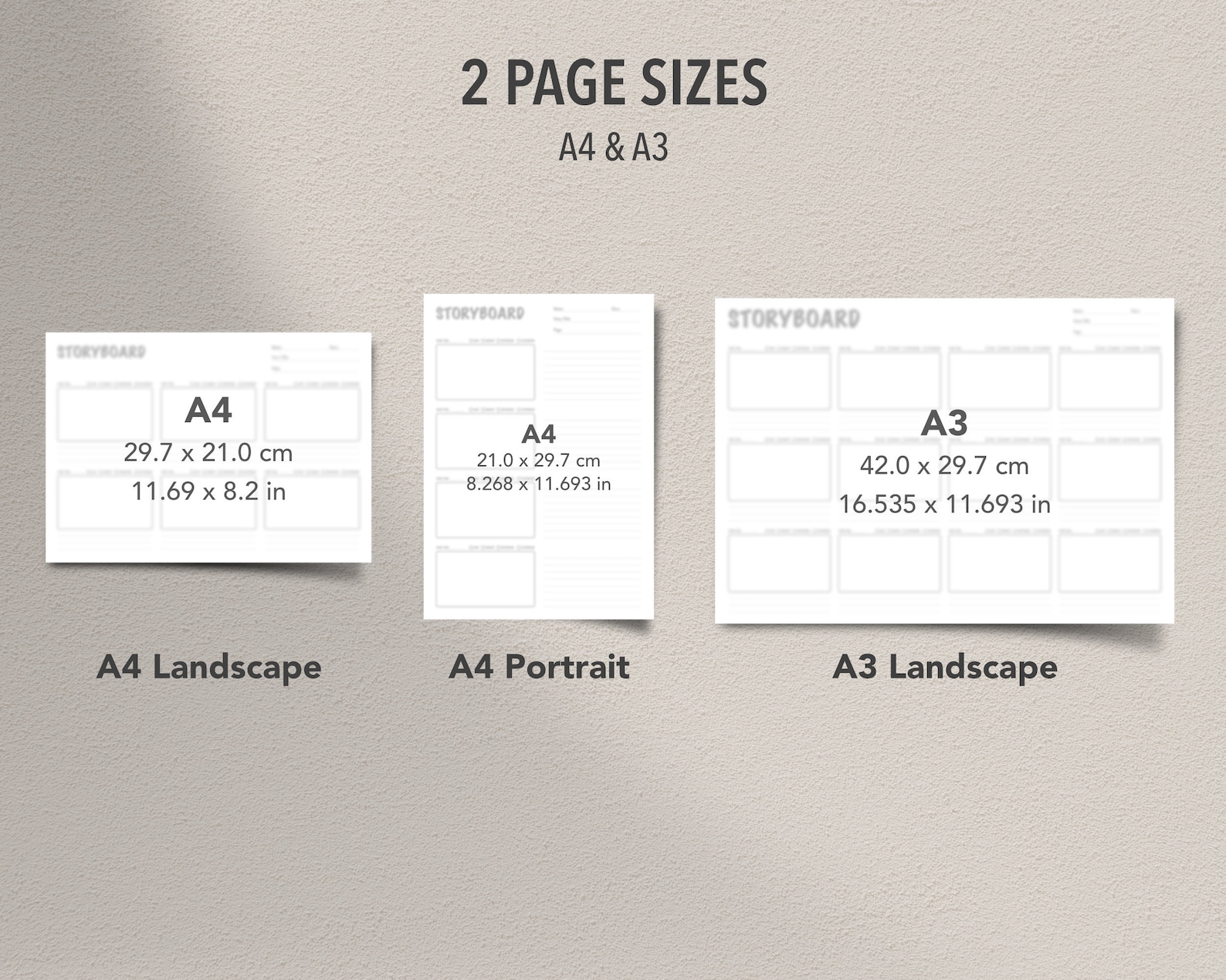 Printable Dual Layout Storyboard Template, Portrait for Social Media ...
