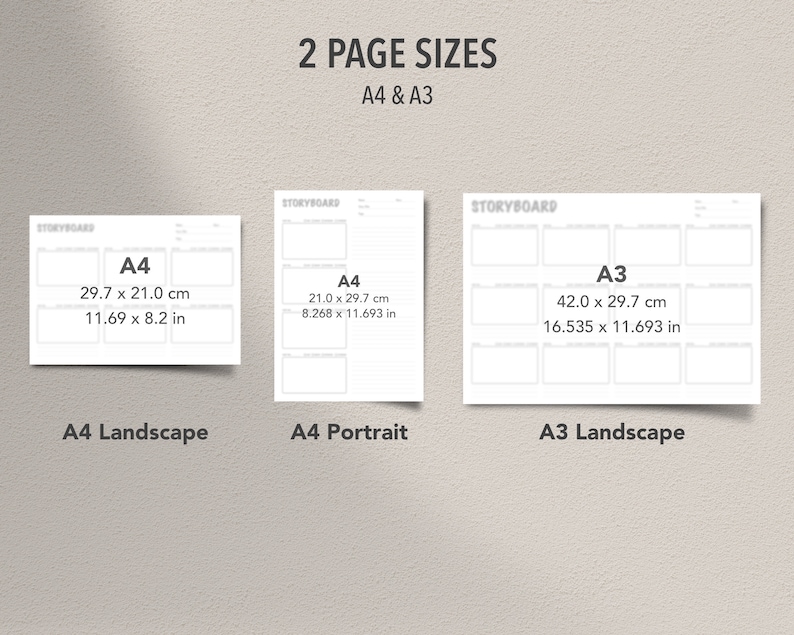 Printable Dual Layout Storyboard Template, Portrait for Social Media ...
