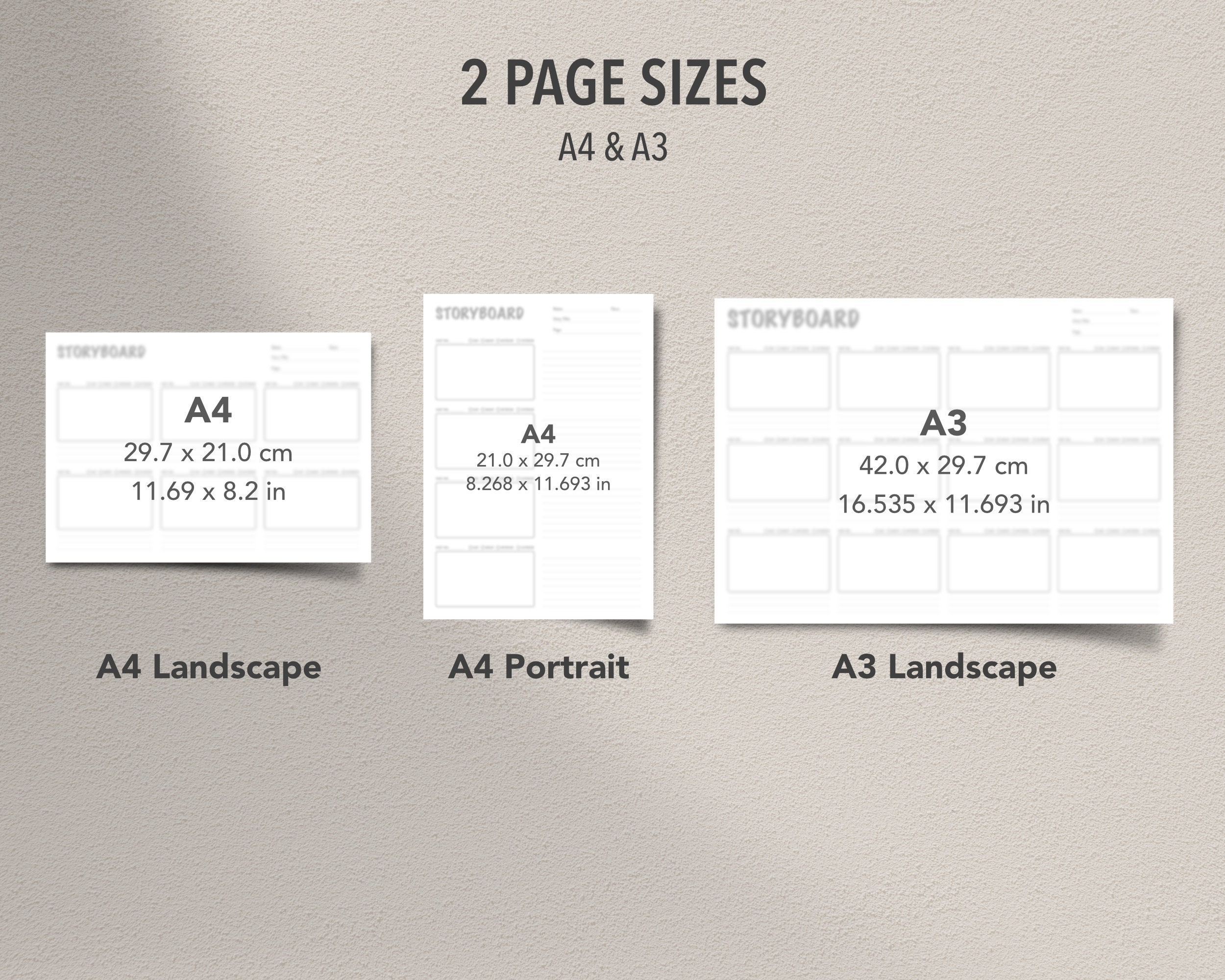 Printable Dual Layout Storyboard Template, Portrait for Social Media ...