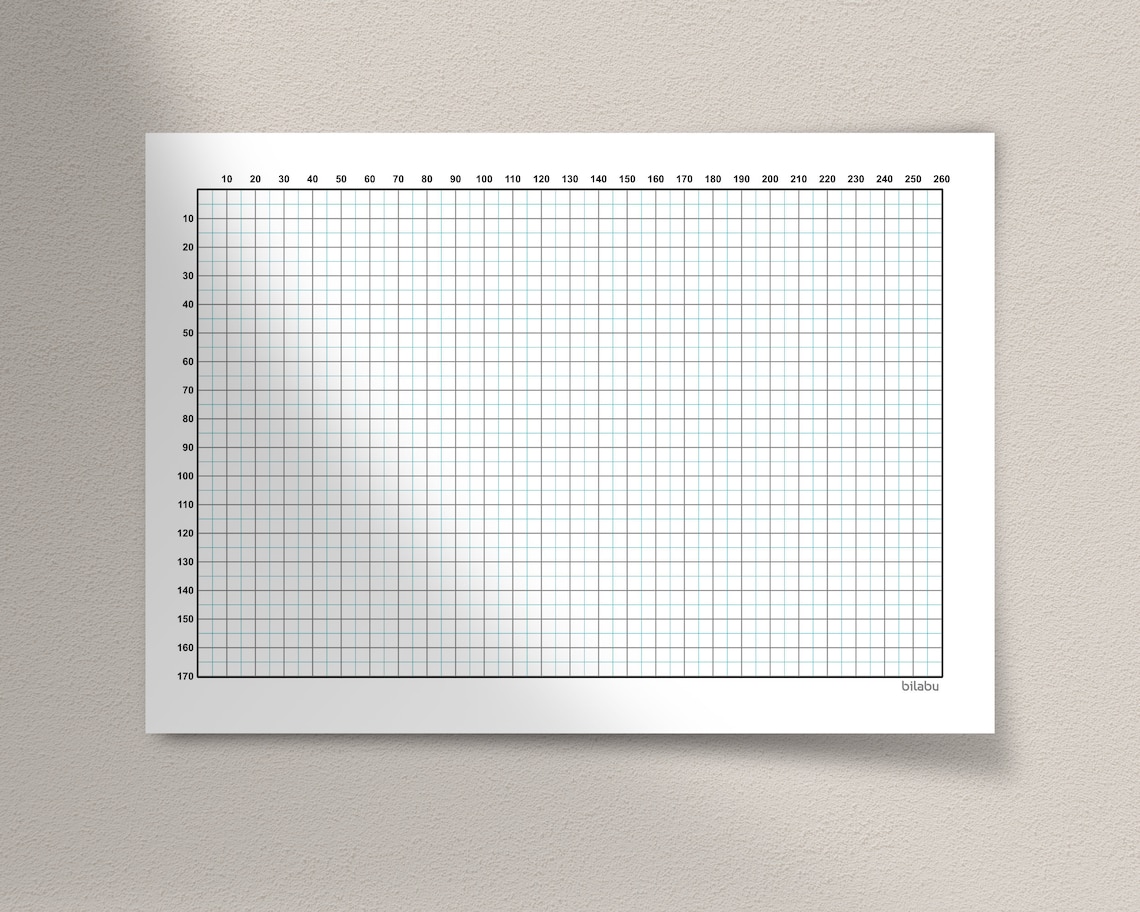 Printable Graph Paper PDF for Technical Drawing | Metric Grid A4 A3 US ...