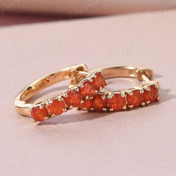 Fire Opal Earrings - Etsy