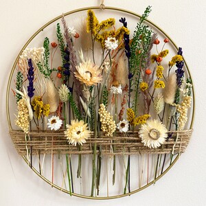 Wildflower Meadow Wall Hanging Natural Interior Decor With Diverse ...