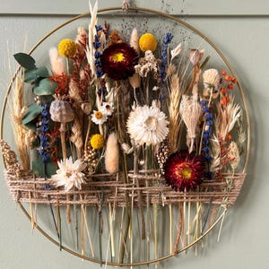Wildflower Meadow Wall Hanging Natural Interior Decor With Diverse ...