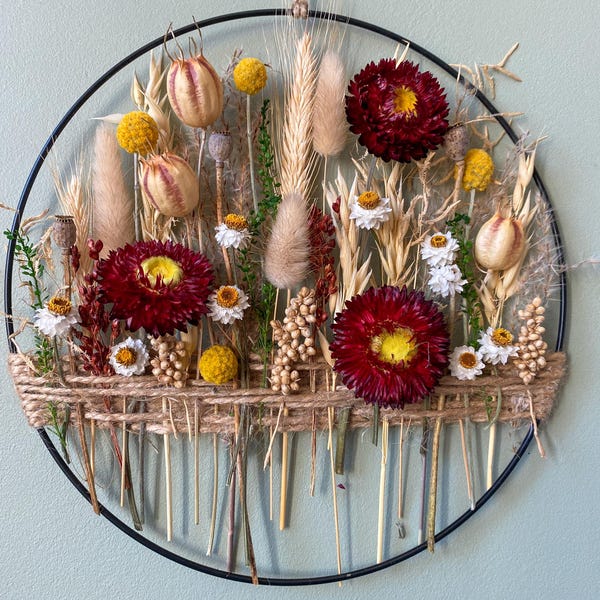 Fall Hoop Wreath - Etsy
