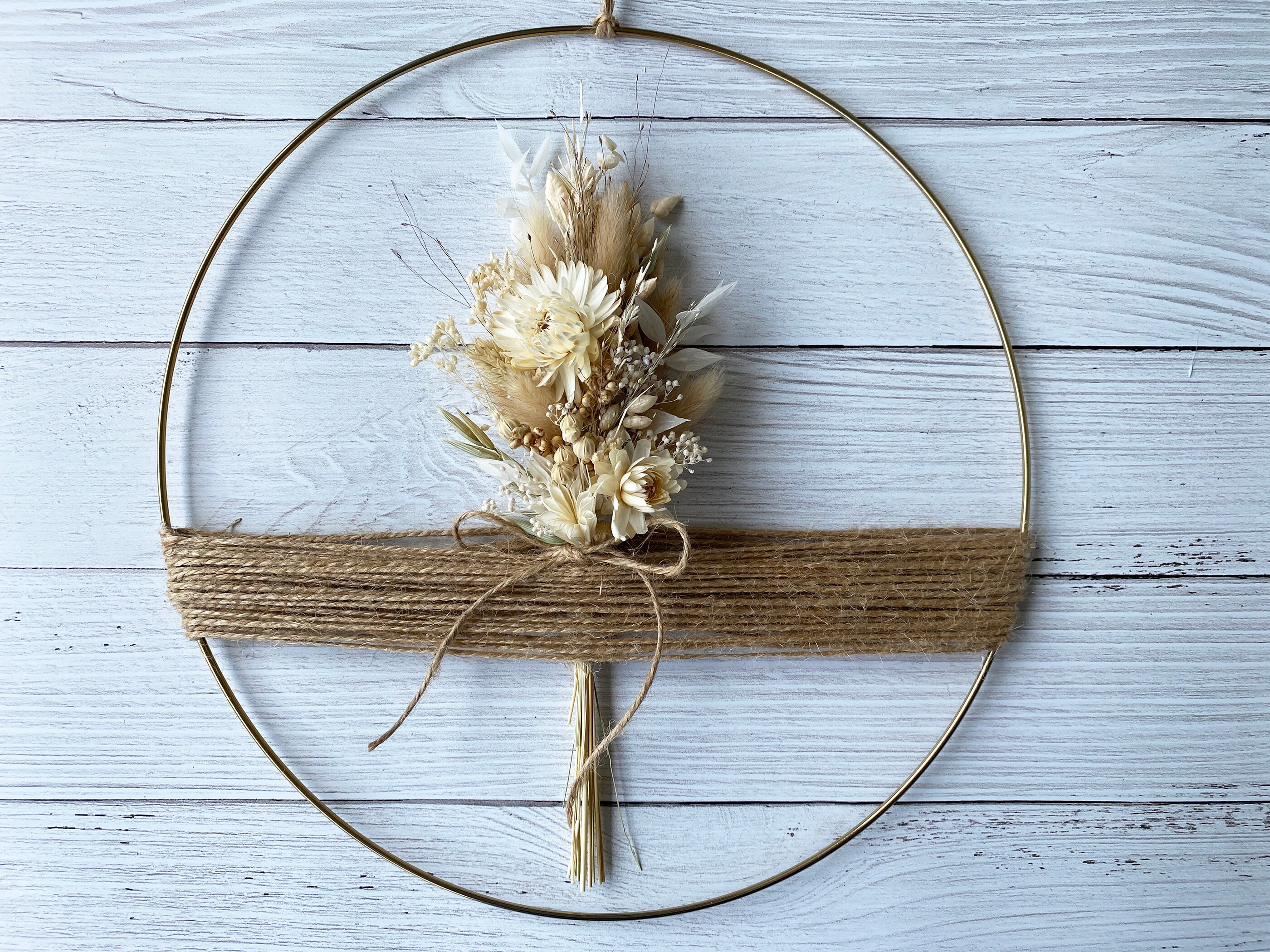 Exquisite Floral Hoop With Bouquet of Dried Flowers for - Etsy
