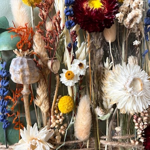 Wildflower Meadow Wall Hanging - Natural Interior Decor With Diverse ...