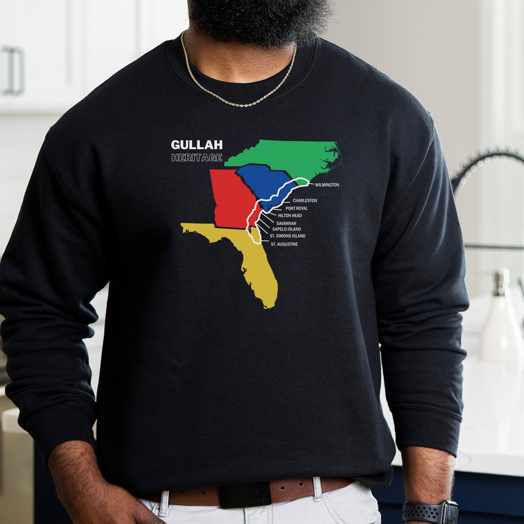 Explore Gullah Heritage Map Unisex Sweatshirt African American Culture ...