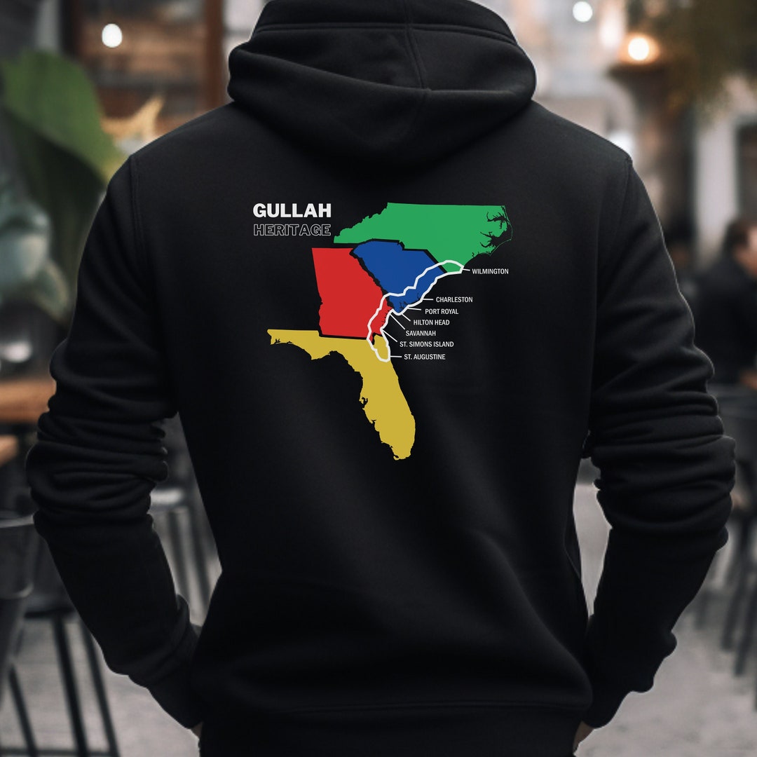 Gullah Heritage Map Hoodie Authentic and Unique - Etsy