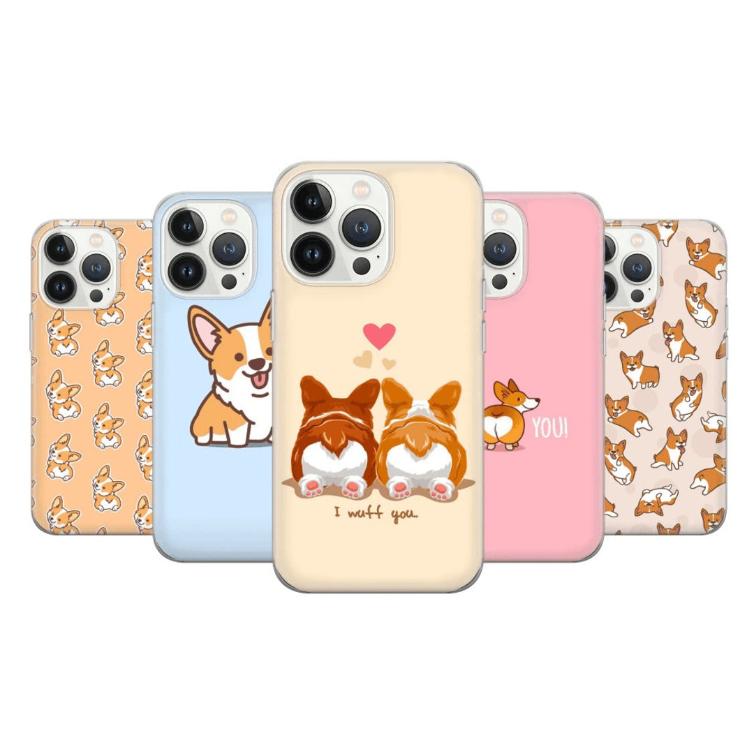 Corgi Art Phone Case Corgi Butts Cover for iPhone 15 14 13 12 Pro 11 XR ...