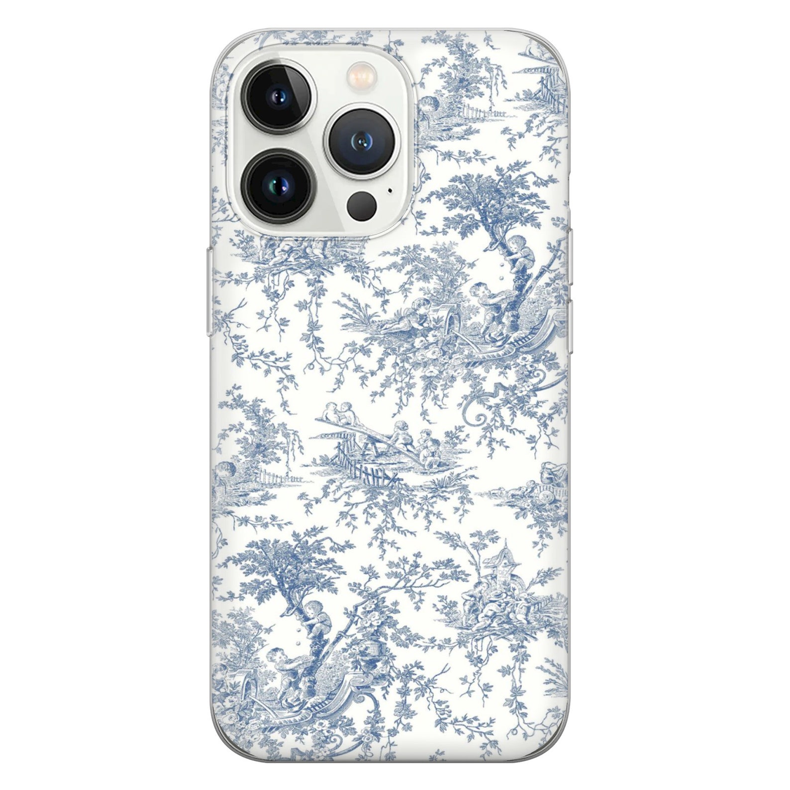 Toile Phone Case Toile De Jouy Cover for iPhone 15pro, 14, 13, 12, 11 ...