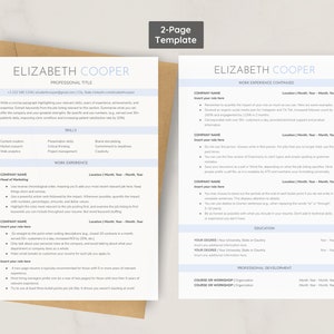 Ats-friendly Resume Template for Google Docs, Word 2023 | One, Two-page ...