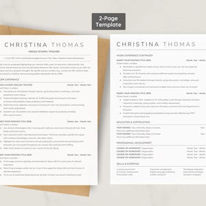 ATS Teacher Resume Template Google Docs, Word | Principal, Education ...