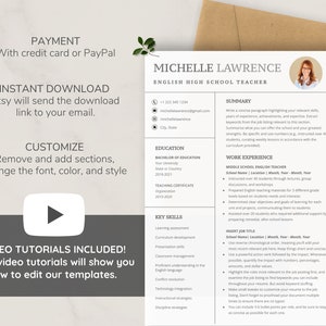 Teacher Resume Template Google Docs & Word 2025 | 1, 2, 3-page ...