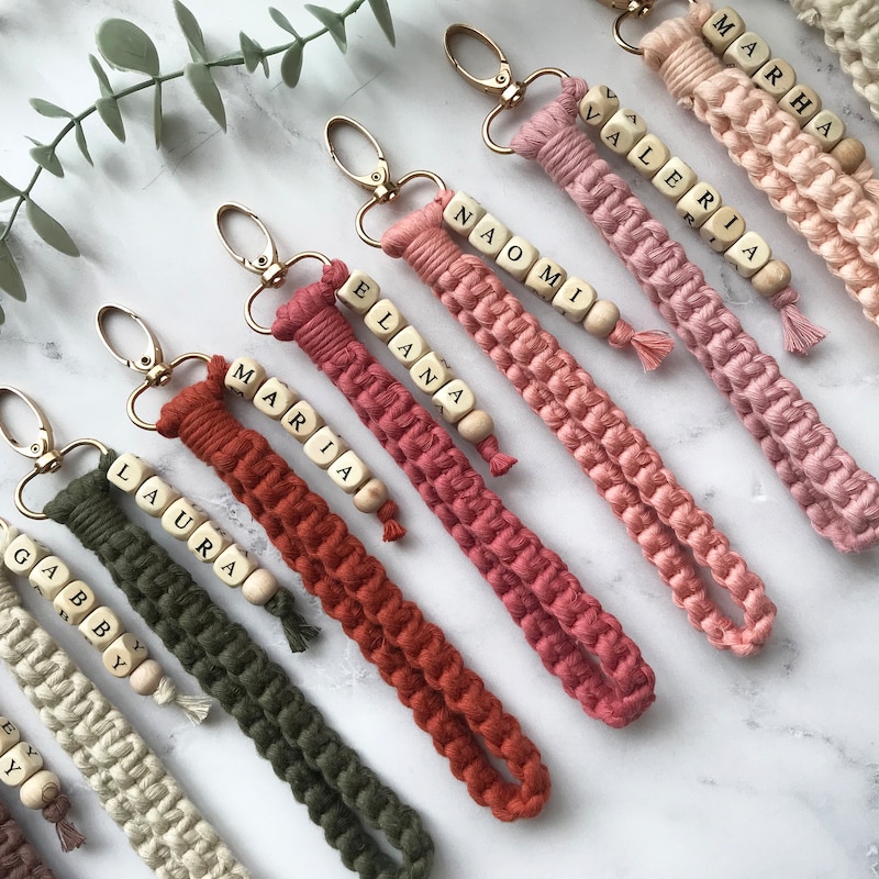 Macrame Key Chains - Etsy