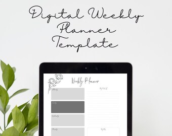 Weekly Digital Planner Pages - Etsy