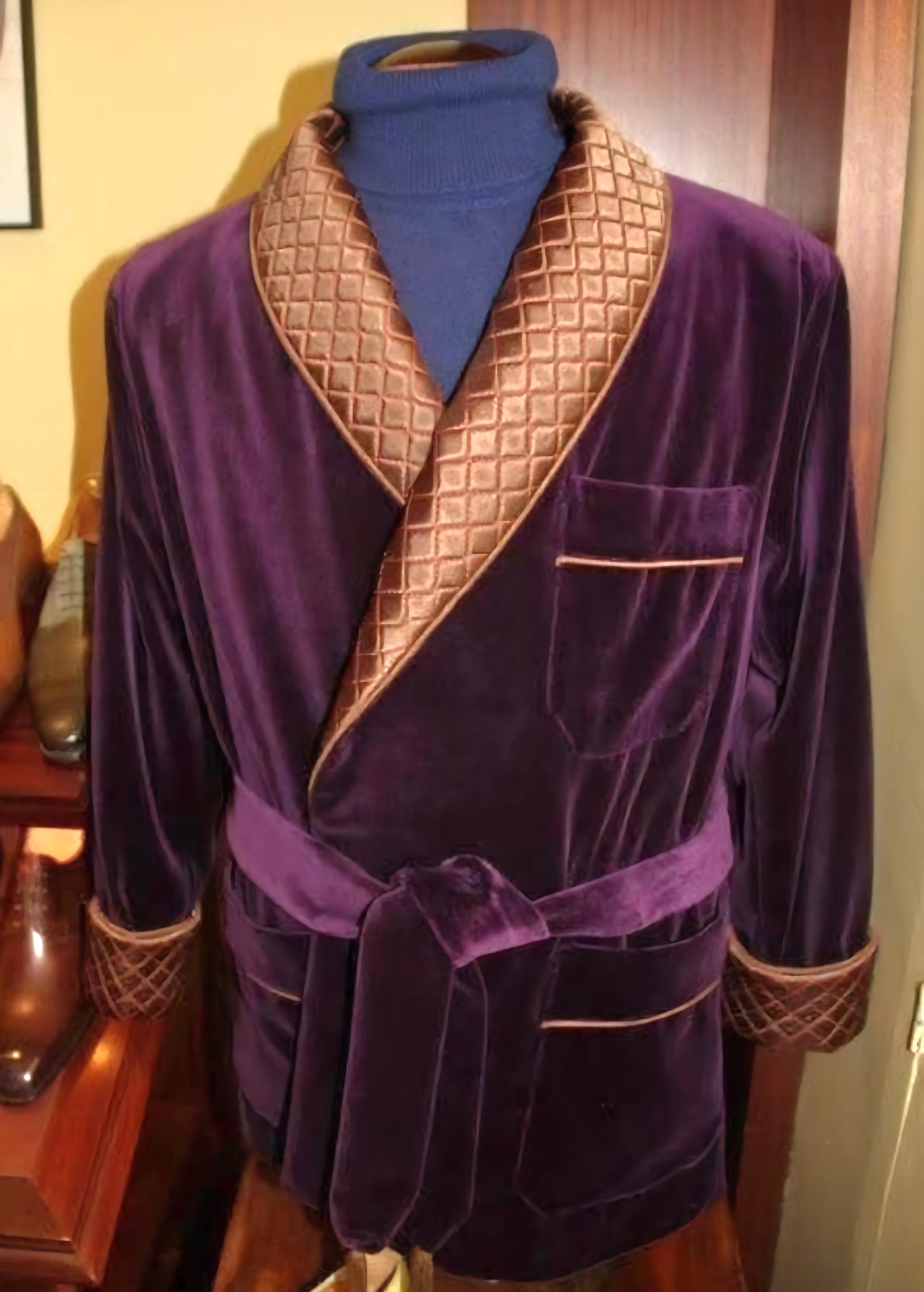 Satin Smoking Jacket - Etsy Satin Smoking Jacket - Etsy