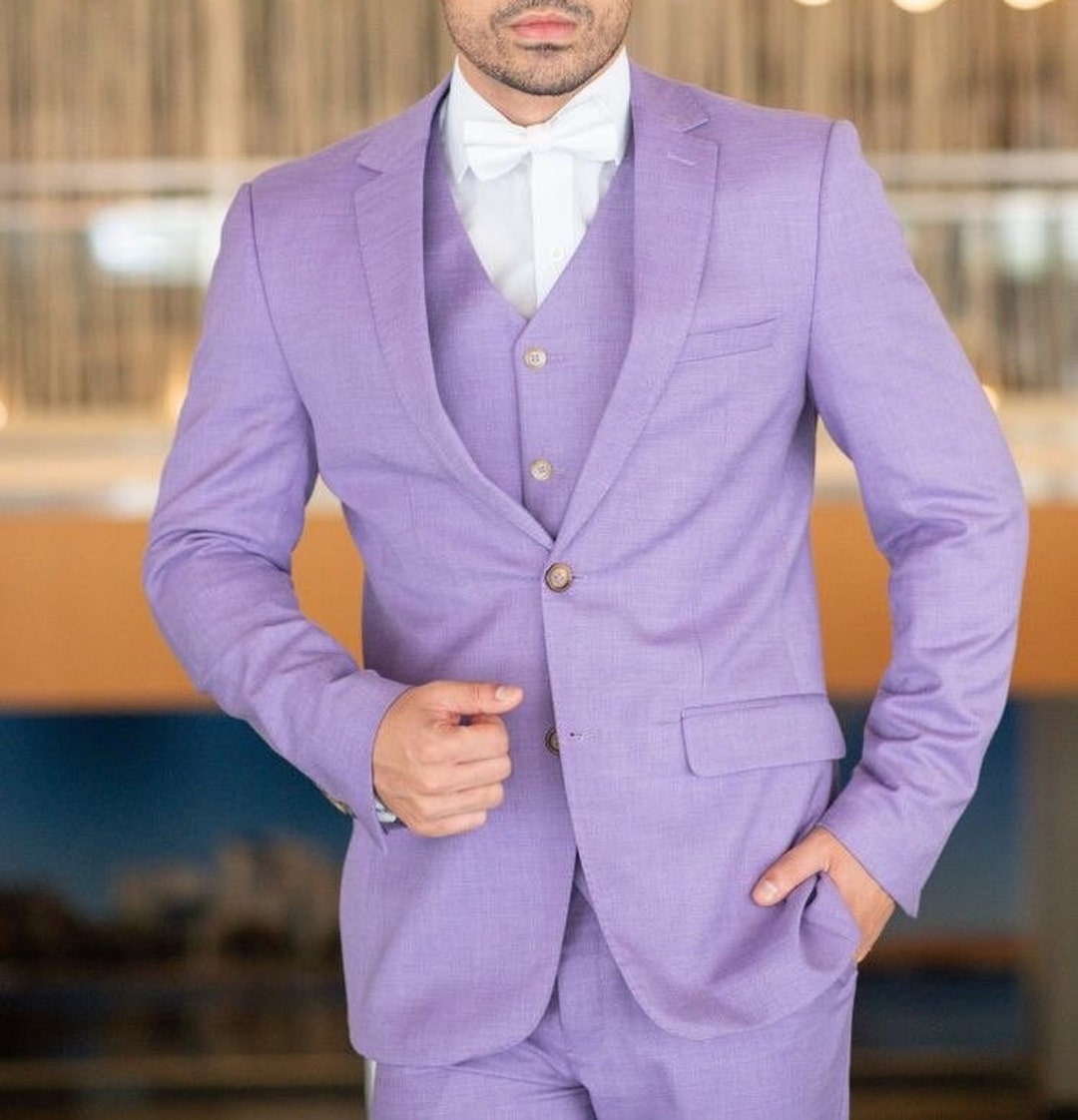 Mens Wedding Suit Men Light Purple Suit Party Weargift Men - Etsy