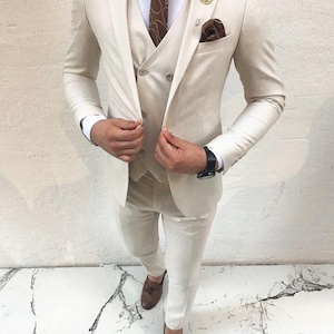 IVORY MEN SUIT Men Wedding Suit Men Dinner Suit Party Wear Gift Men ...