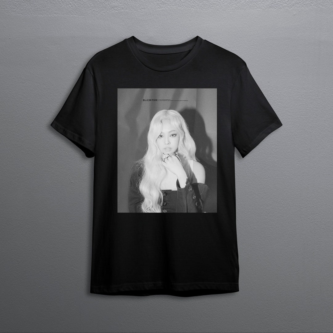 Jennie Blackpink Merch Kpop T-Shirt Tee Shirt Black or White K-pop fan ...