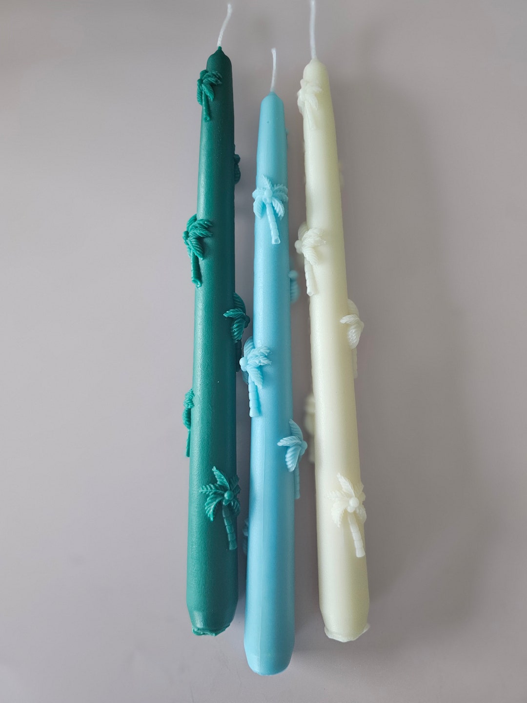 Palm Tree Pillar Candle - Etsy