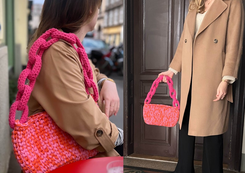 Chunky Chain Bag | Crochet Pattern | PDF - Etsy