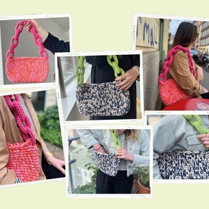 Chunky Chain Bag | Crochet Pattern | PDF - Etsy