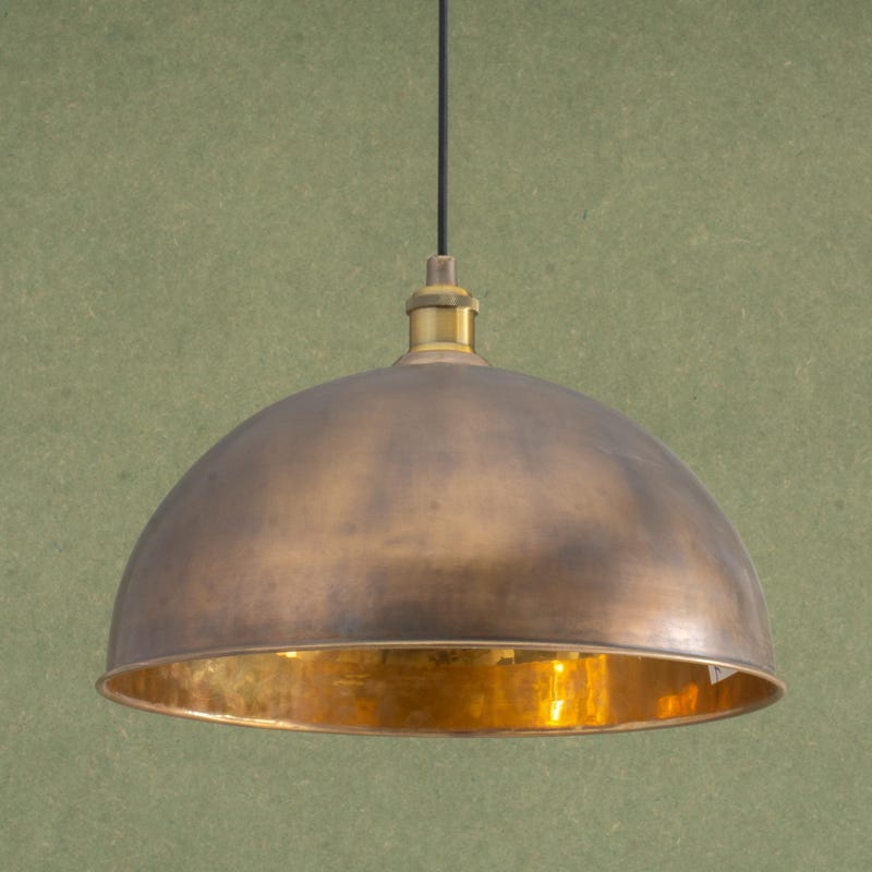 Ceiling Light Brass Dome - Etsy
