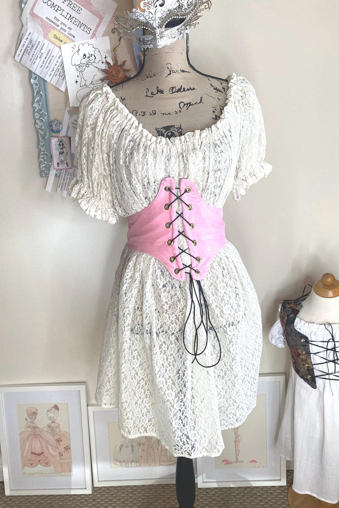 Delicious Rococo Taffeta Corset Belt so Pretty - Etsy