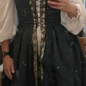 Melissa Corset Dress Full Length /wench Wear/rennisance Outerdress - Etsy