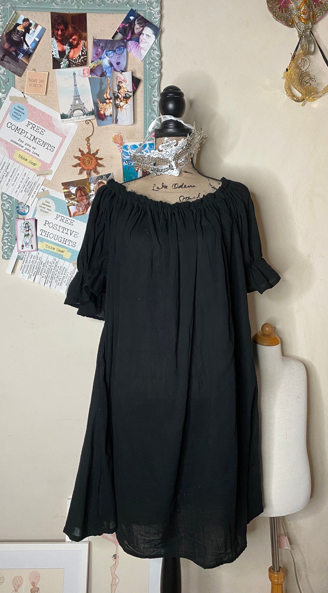 Muslin Cotton Chemise Dress: Short Knee Length, Lightweight - Etsy