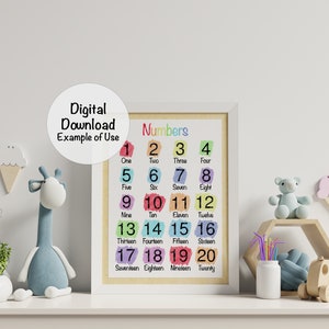 Digital Rainbow Numbers PNG Files With Commercial Use Licence ...