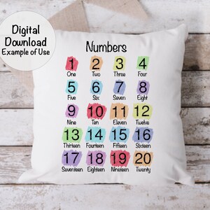 Digital Rainbow Numbers PNG Files With Commercial Use Licence ...