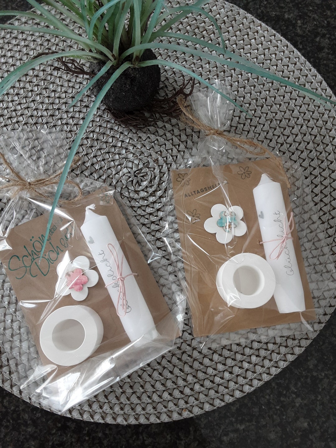 Kleines Raysin Geschenkset Kerze mit Kerzenleuchter Kleines - Etsy.de