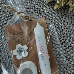 Kleines Raysin Geschenkset, Kerze mit Kerzenleuchter, Kleines ...