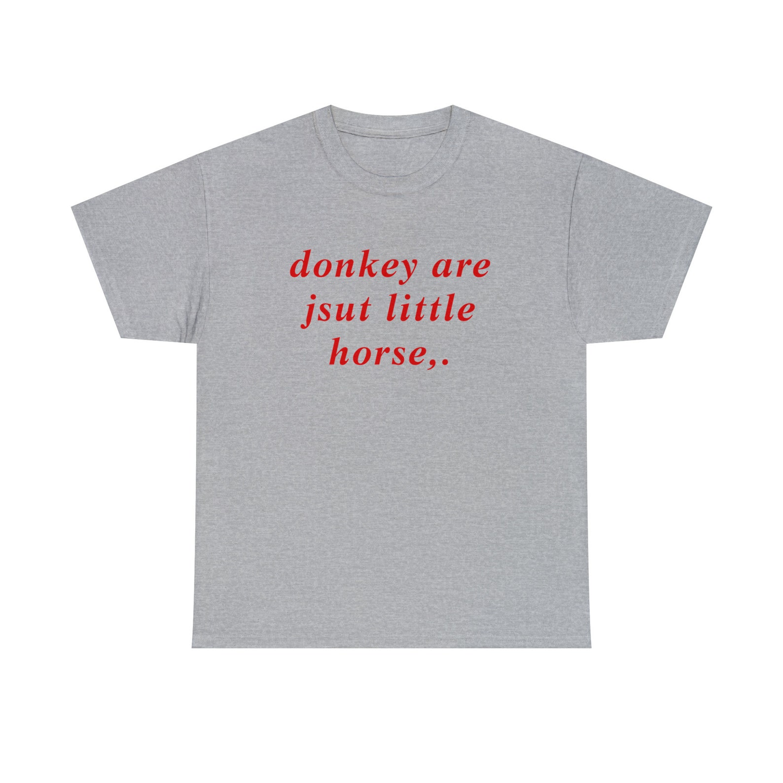 Donkey Are Jsut Little Horse Cursed T-shirt Y2k Tee Cursed T-shirt ...