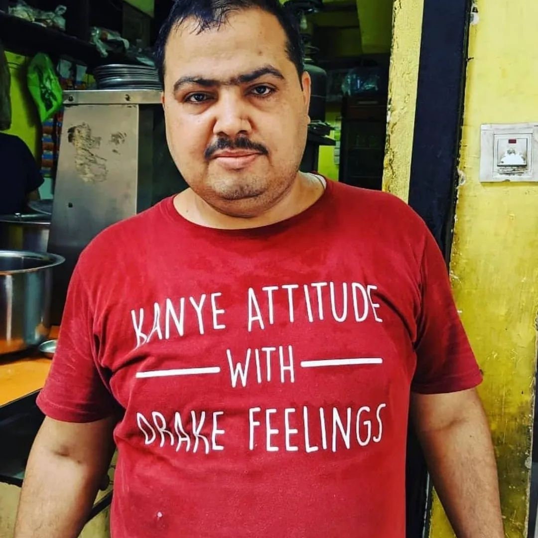 Kanye Attitude With Drake Feelings T-shit Y2K Ironic Cursed Twitter ...