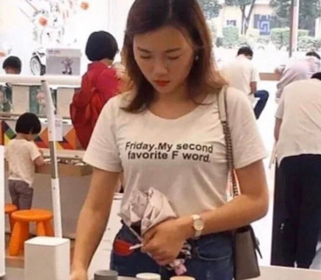 Friday My Second Favorite F Word Cursed T-shirt Y2k Tee Cursed Shirt ...