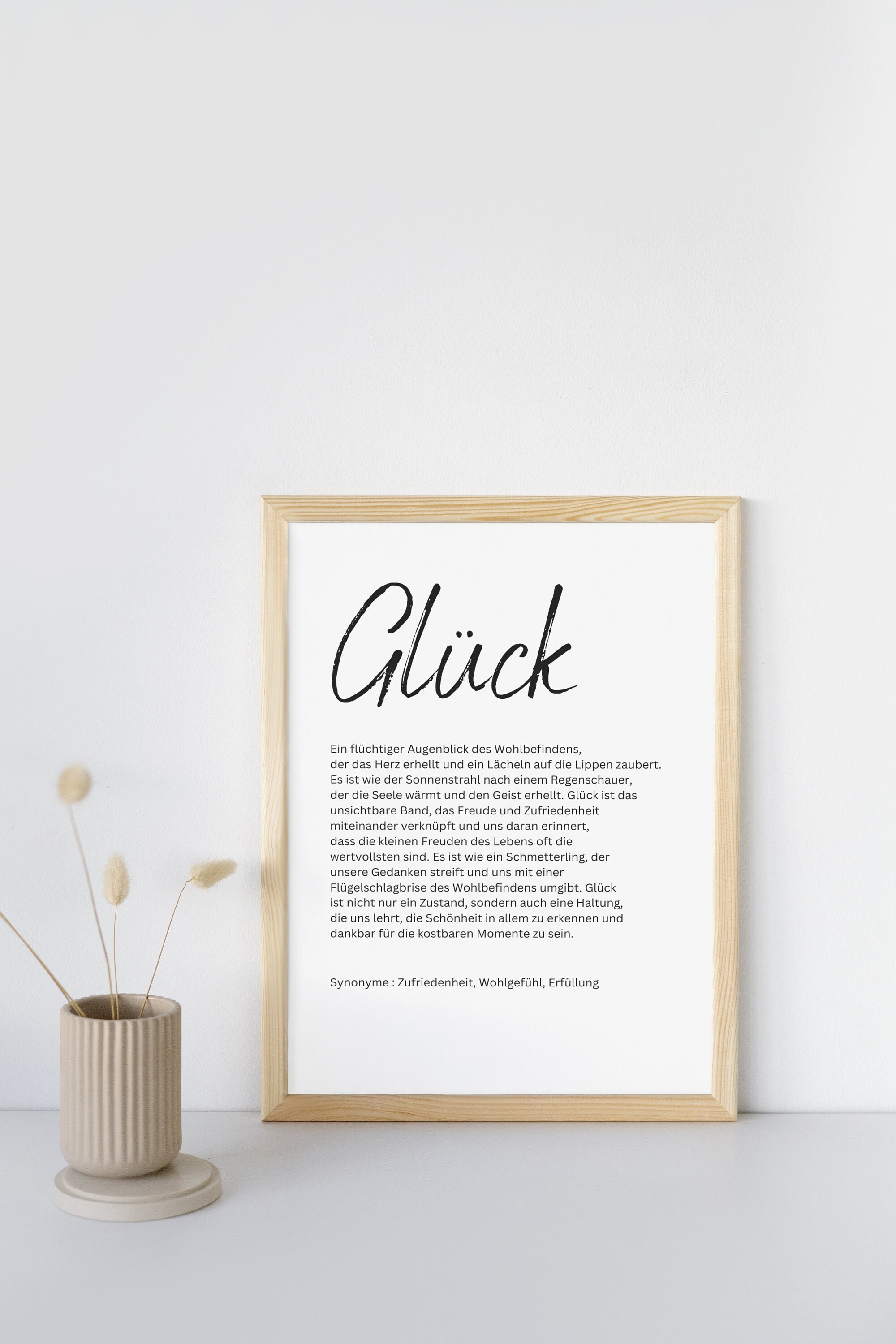 Glück Definition Glück Poster Poster Geschenk Druck - Etsy.de