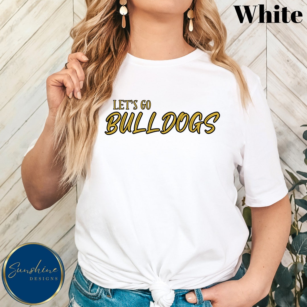 Lets Go Bulldogs Shirt, Bulldog School Shirt, Bulldog School Spirit ...