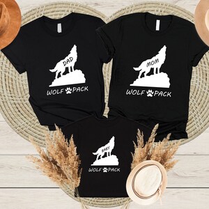 Wolf Pack Shirts Matching Wolves Family Tees Wolf Birthday - Etsy