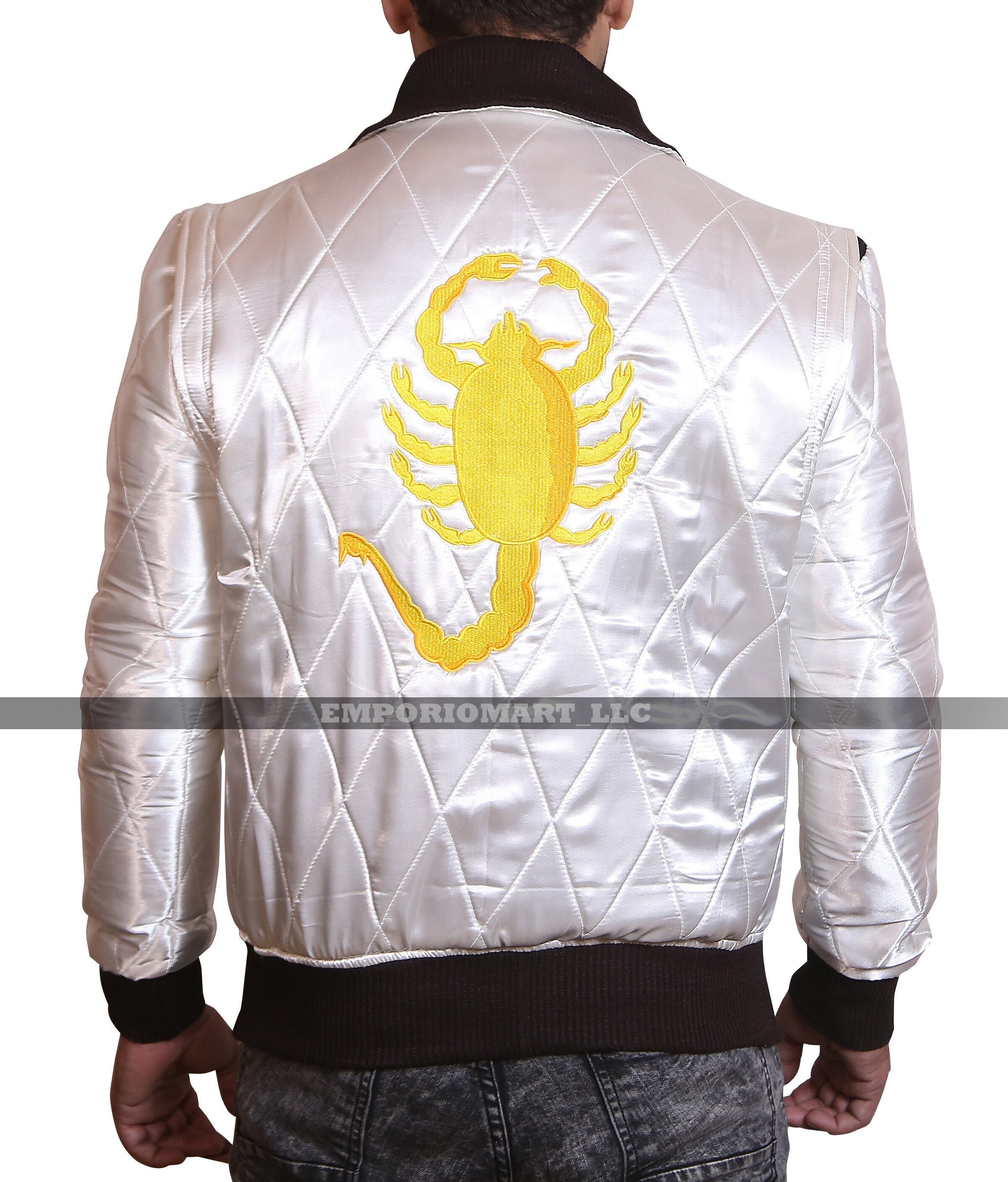 Ryan Gosling Drive Movie White Drive Scorpion Jacket - Etsy