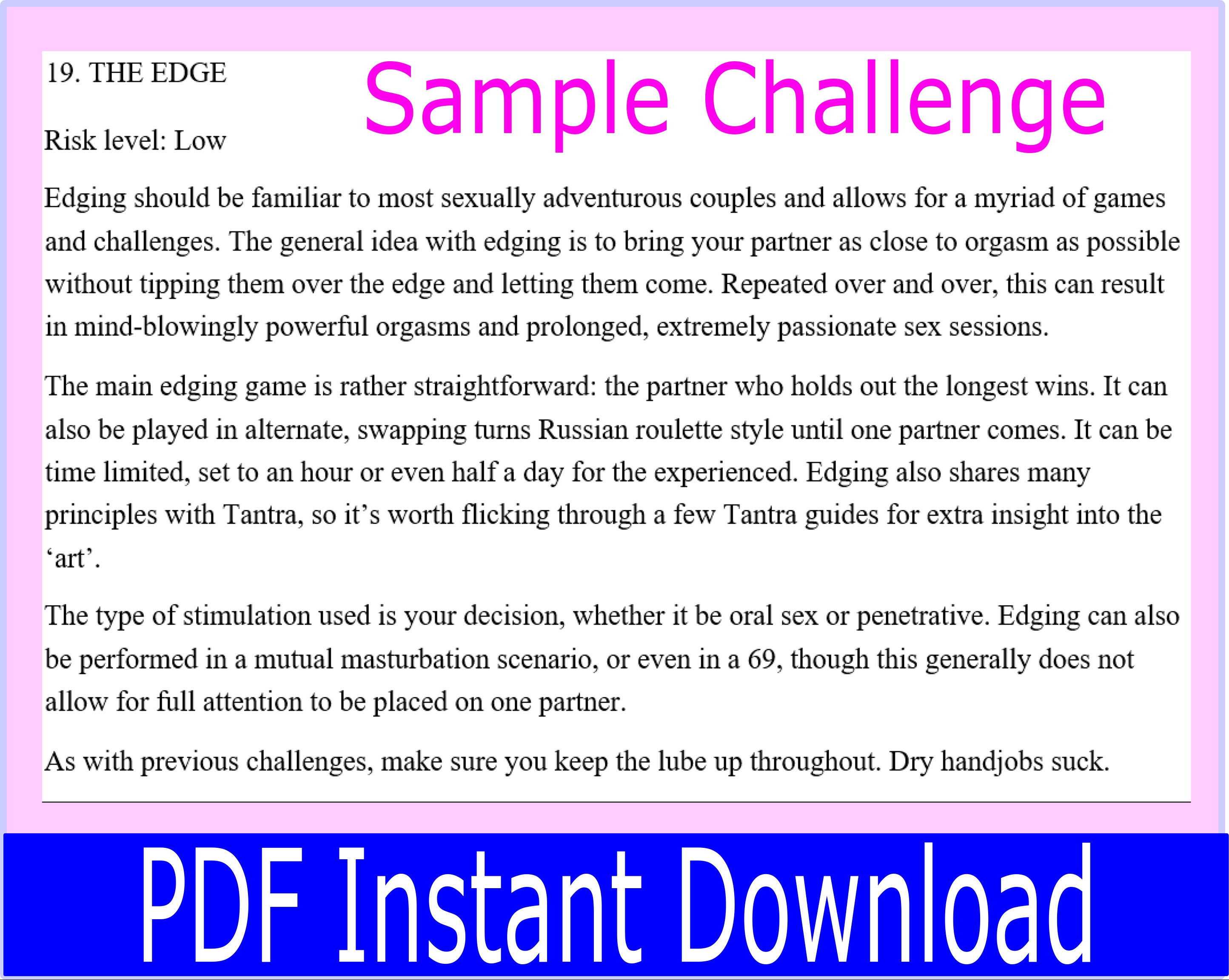 52 Bedroom Challenges Bedroom Games Roleplay Game Hotwife - Etsy