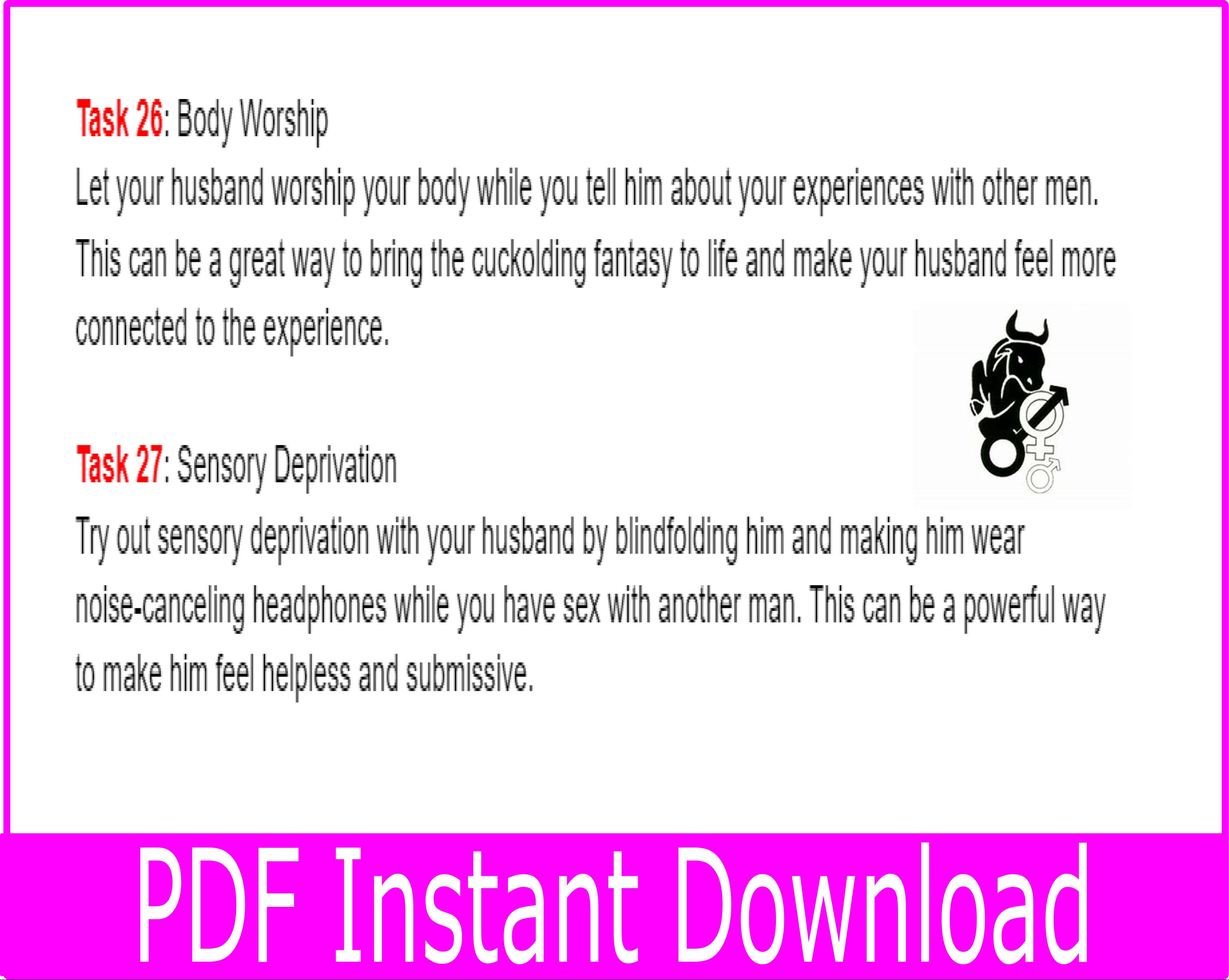 Cuckold Roleplay Bundle Cuckold Help Hotwife Task Cuckold Task