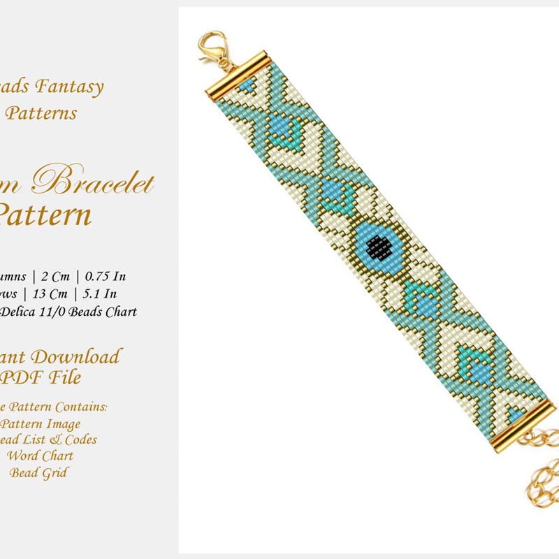 Peyote Evil Eye Pattern - Etsy