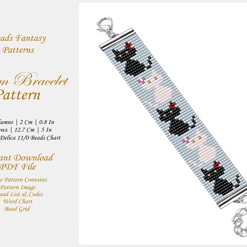 Loom Patterns Cats - Etsy