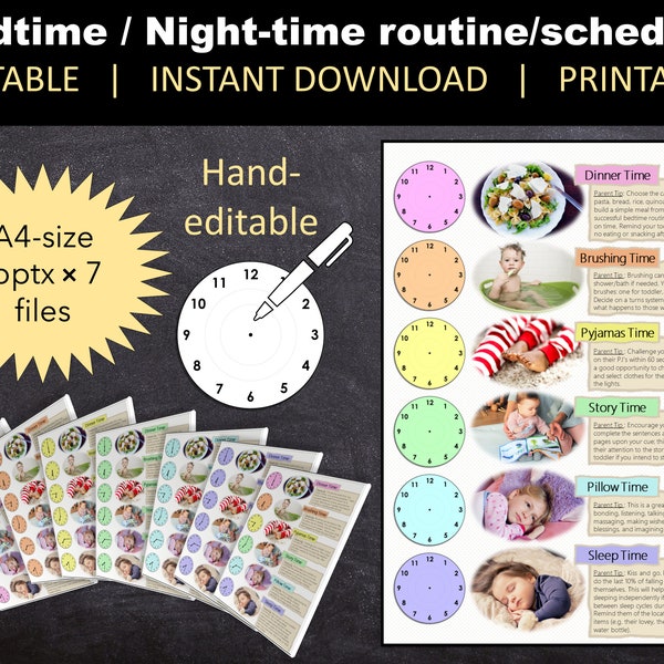 Routine Clock - Etsy