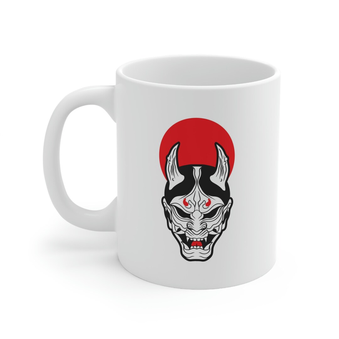 Oni Mask Mug - Etsy