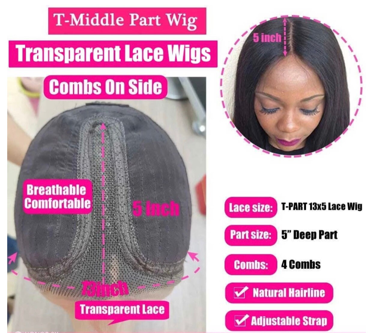 14 Inch T-part Spanish Wave Human Hair Lace Front Wig - Etsy